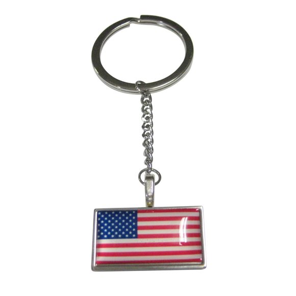 Kiola Designs | Accessories | Thin Bordered Usa American Flag Pendant ...